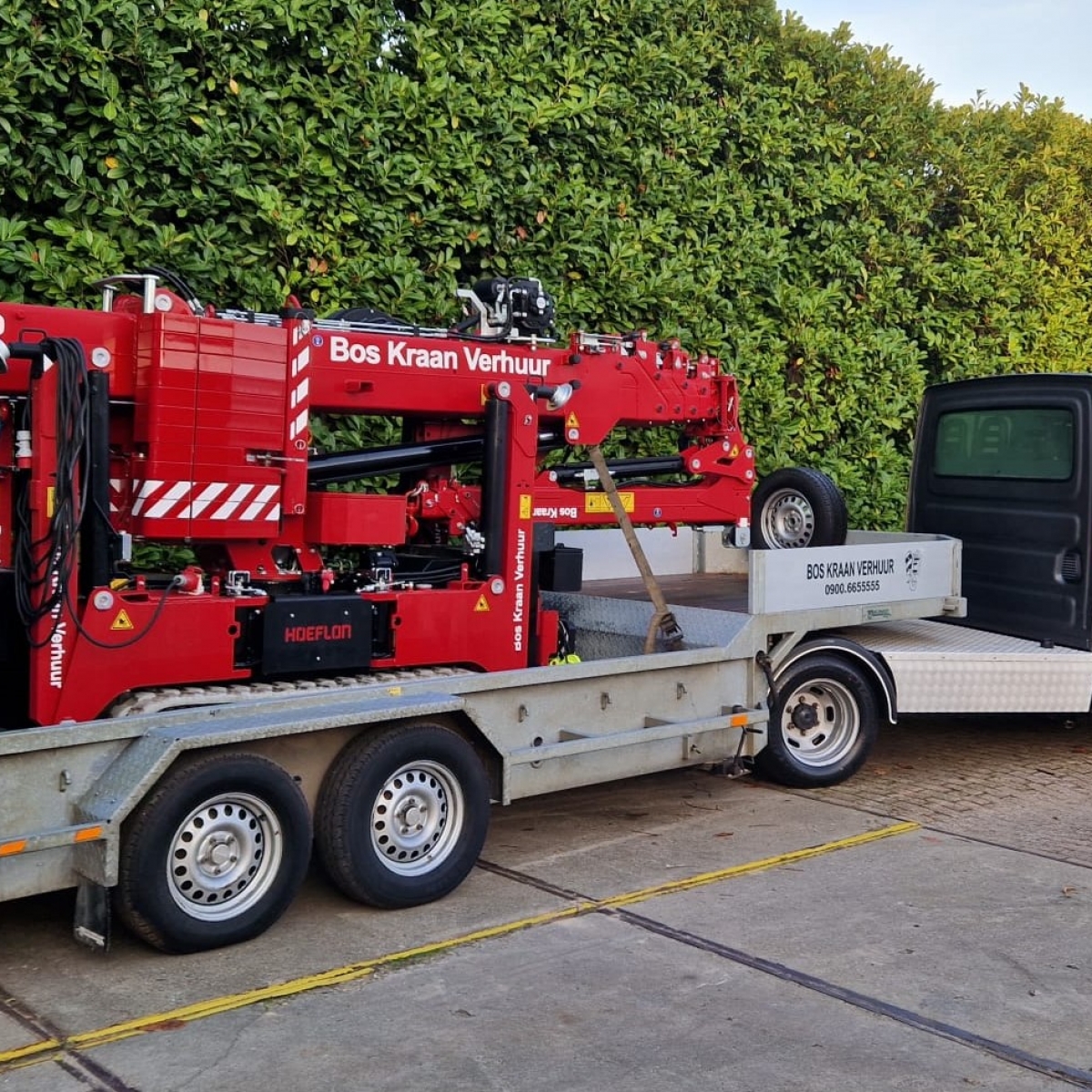 Wagen BE trekker met aanhanger - Bos Kraanverhuur B.V.